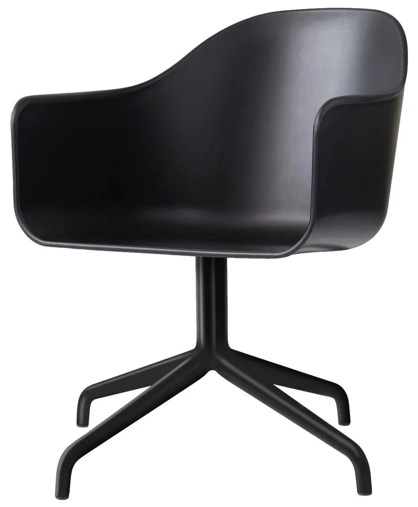 AUDO (MENU) Židle Harbour Swivel Chair, Black, s kolečky