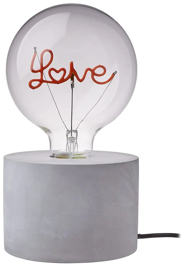 Butlers BRIGHT LIGHT LED Žárovka "Love" - růžová