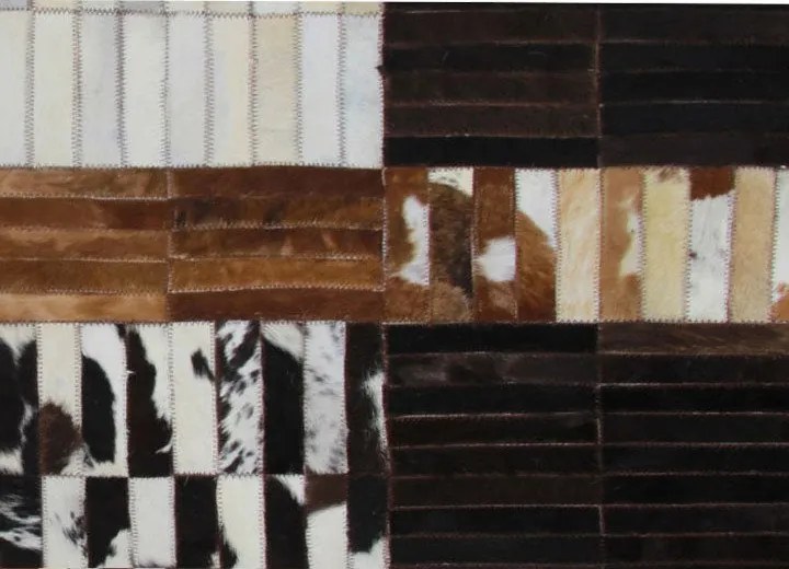 Tempo Kondela Luxusní koberec, pravá kůže, 141x200 cm, KŮŽE TYP 4