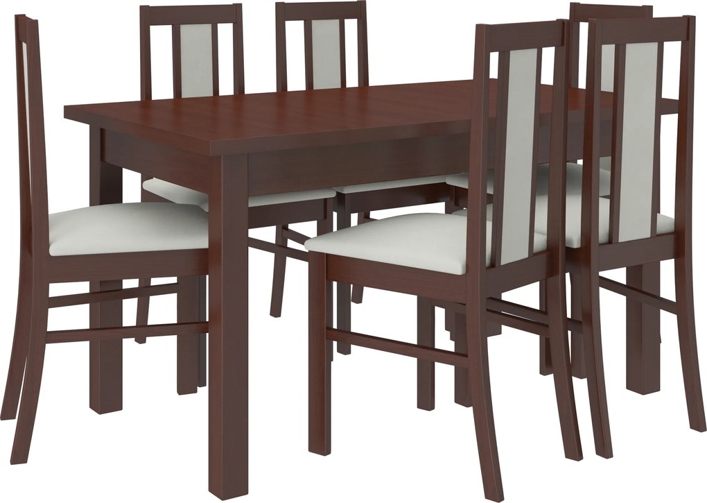 ADRK Furniture Sada stolu s židlemi RODOS 59 SE-ROD-59-DW-B145