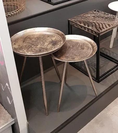 Mørtens furniture Odkládací stolek Jenov, 54 cm, bronzová