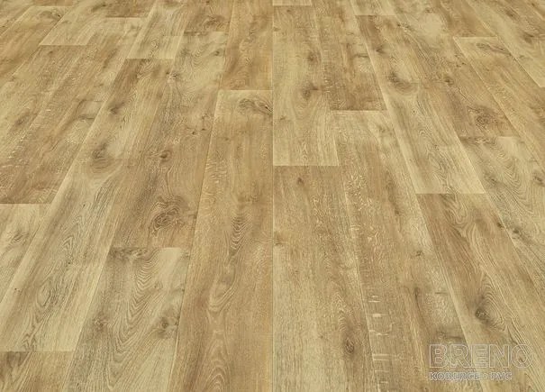 Breno PVC BLACKTEX Texas Oak 136L – světle hnědé dřevo, šíře 400 cm