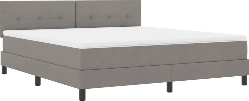Postel s boxspringem s čelo Taupe 180 x 200 cm textil 3338710