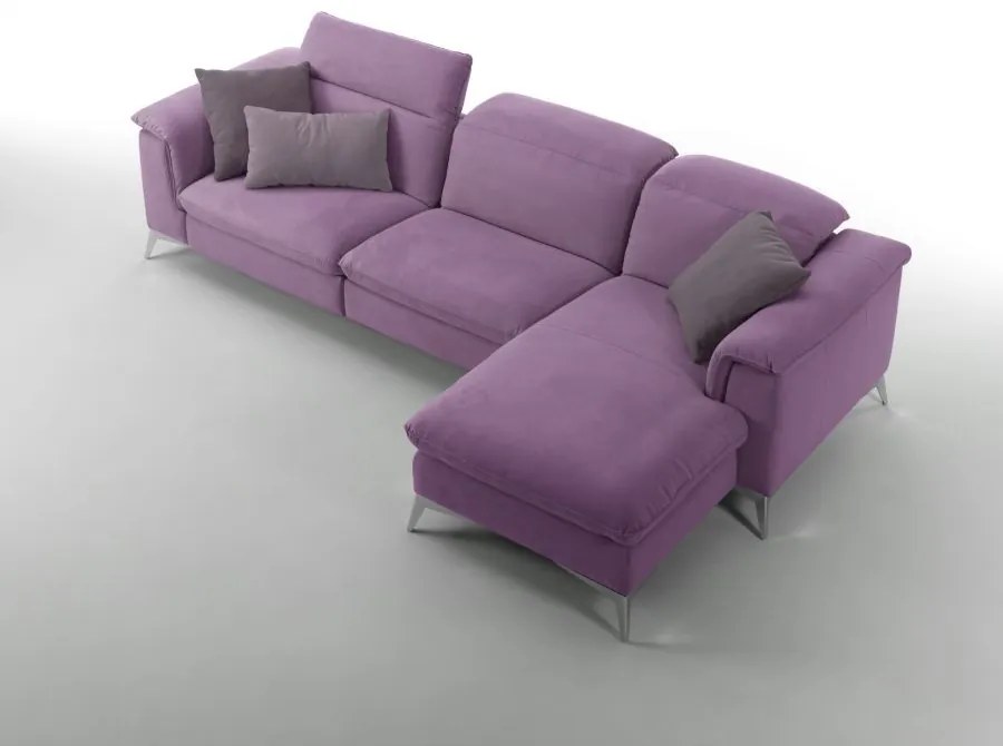 Pregio Italia sofa&relax Rohová sedací souprava SOLUTION Provedení: 2 místná + lehátko, Vzorník látek: tekno fibra 03 milk