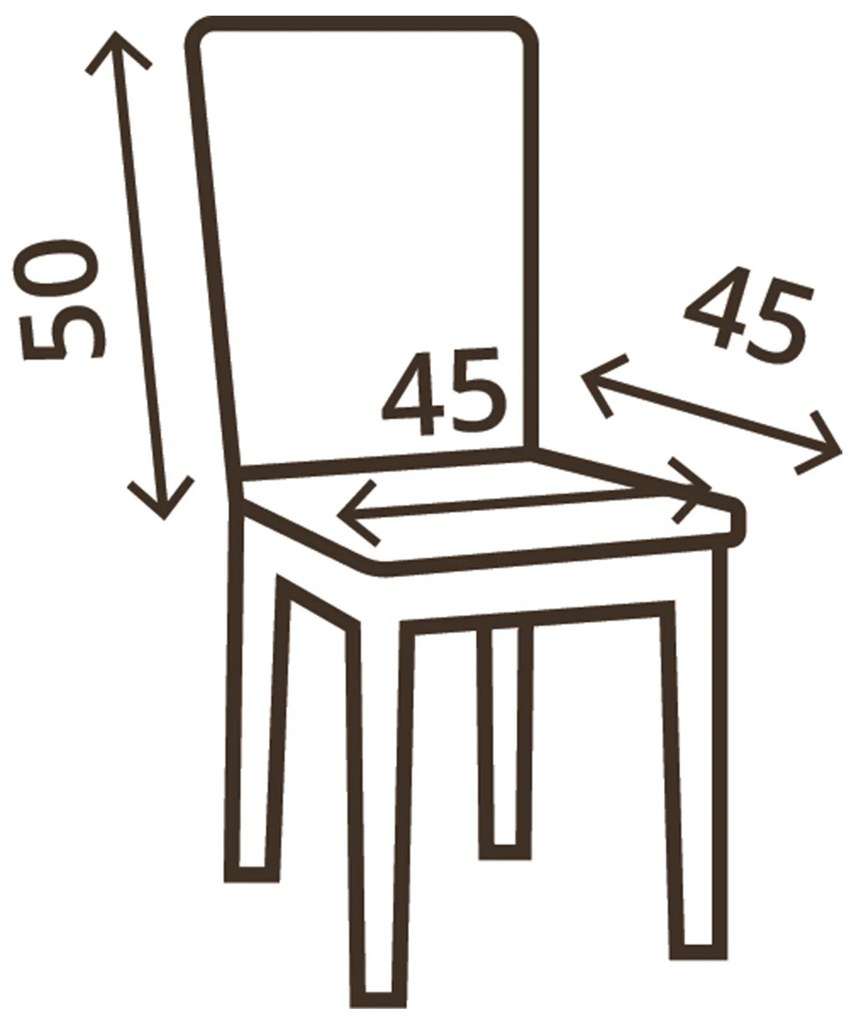 MK Lůžkoviny Napínací potah na židli s opěradlem – Jaxon (2ks)