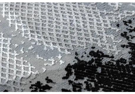 koberec CORE A004 Rám, stínovaný strukturální dvě úrovně rouna, čer velikost 140x190 cm | krásné koberce cz