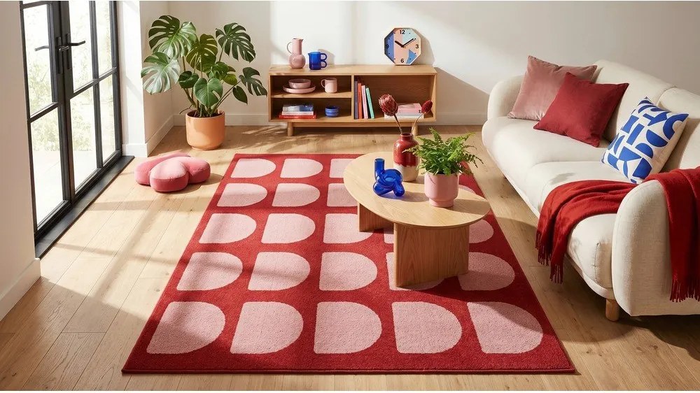 Červený/růžový koberec 160x230 cm Pomegranate – ESTE