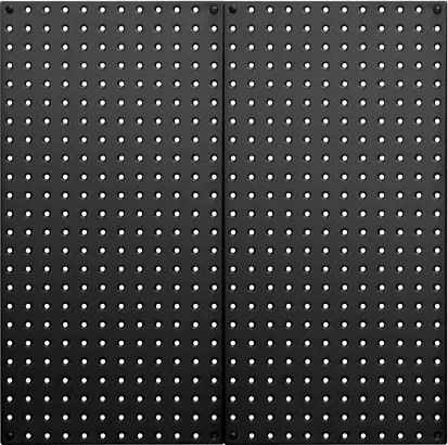 Kovové desky na hrazení 2 panely 61 × 30,5 cm nástěnný organizér pro garážové nářadí