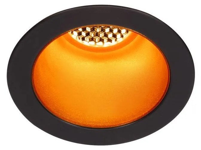 LA 1002594 HORN MAGNA LED venkovní svítidlo k zabudování do stropu černá/zlatá, 3000K, 25° - BIG WHITE (SLV)
