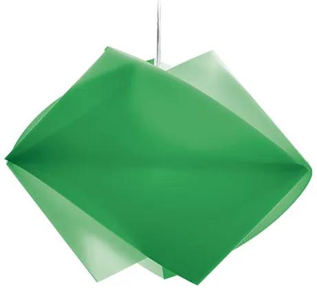 Slamp Gemmy, závěsné svítidlo z Lentiflexu, zelená, 1x75W, šírka 42cm