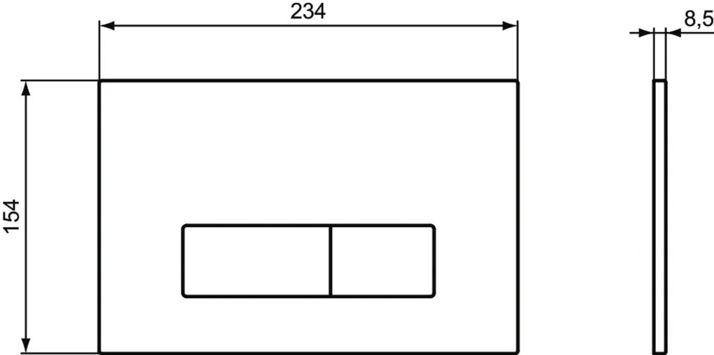 Ideal Standard - Ovládací tlačítko, černá R0121A6