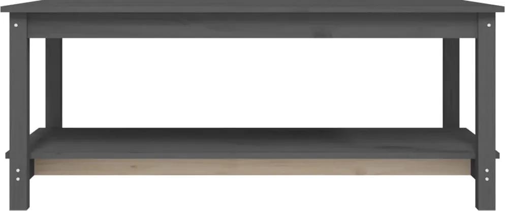 vidaXL Konferenční stolek 110 x 55 x 45 cm masivní borové dřevo [822273] Barva: Černá