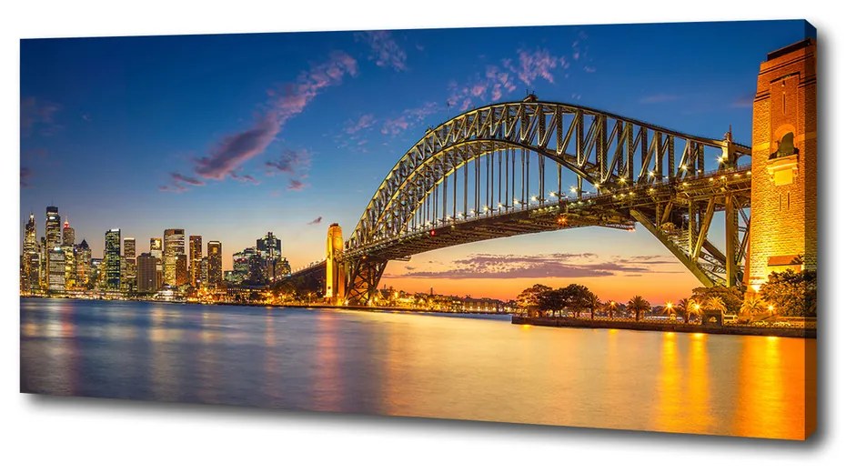 Wallmuralia Moderní obraz canvas na rámu Panorama Sydney 125x50 cm