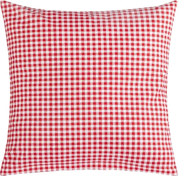 Bellatex Polštářek BERTA 45x45 cm Kostička červená
