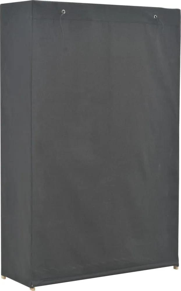 vidaXL Šatní skříň se 3 policemi 110 x 40 x 170 cm textil [248188] Barva: Šedá