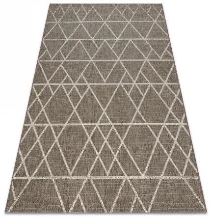 Dywany Luszczow Kusový koberec SIZAL FLOORLUX 20508 taupe / šampaňské TROJÚHELNÍK Rozměr koberce: 140 x 200 cm