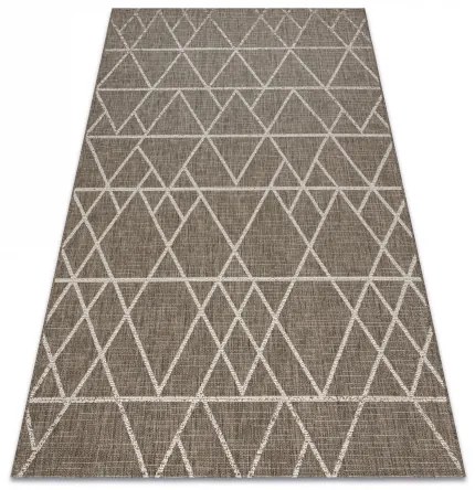 Dywany Luszczow Kusový koberec SIZAL FLOORLUX 20508 taupe / šampaňské TROJÚHELNÍK Rozměr koberce: 60 x 110 cm