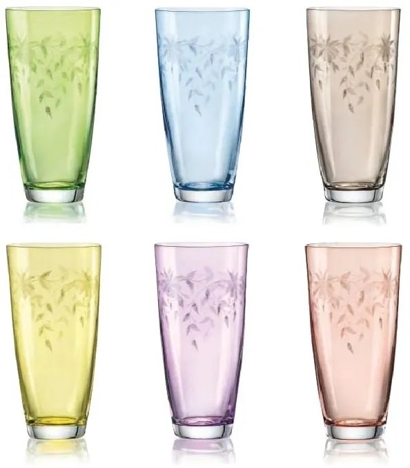 Crystalex - Bohemia Crystal Sklenice na nealko Elisabeth Floral 350 ml ...