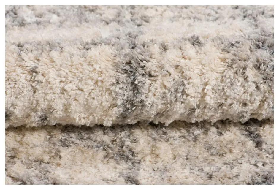 Kusový koberec shaggy Tezzy krémově šedý 160x229cm