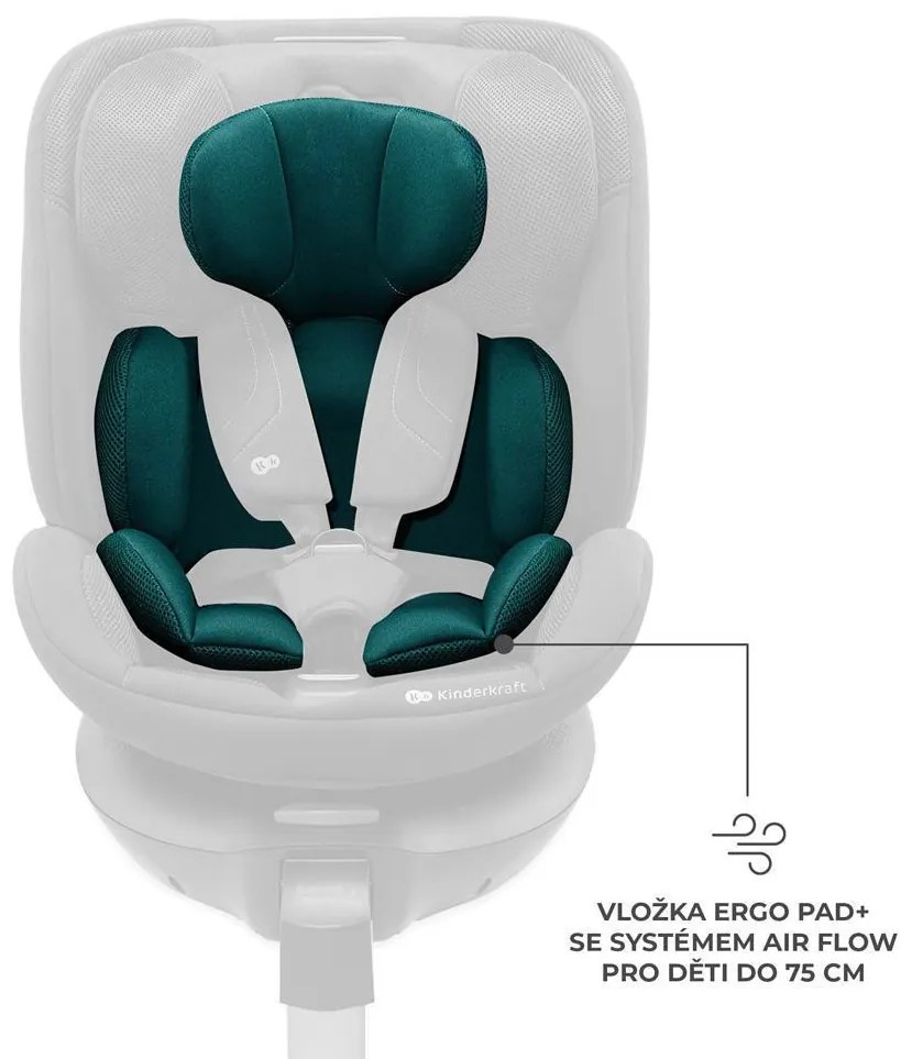 Kinderkraft Autosedačka Xrider 2 i-size  40 - 125 cm Green