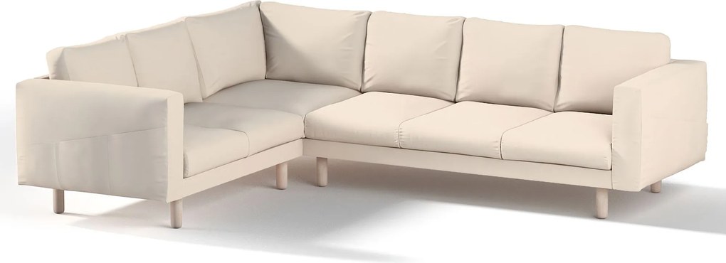 Potah na pohovku IKEA Norsborg rohová 5-místná barva béžová látka pletený vzor