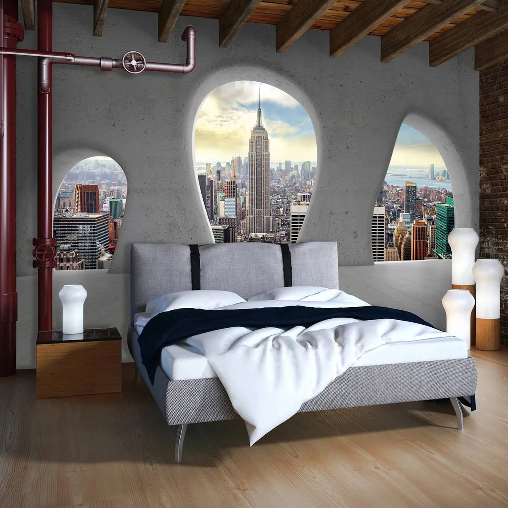 Fototapeta - New York Window View (152,5x104 cm)