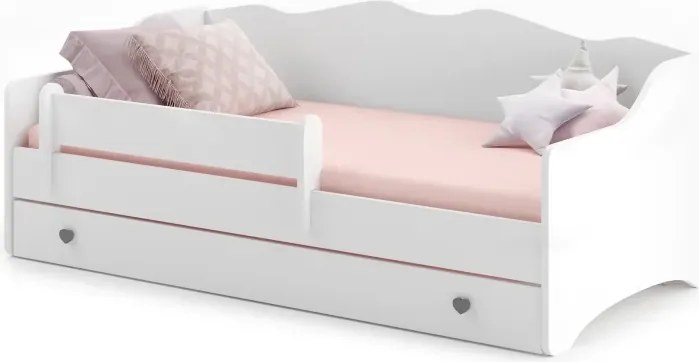 Postel s matracem EMKA Gray, White 160x80