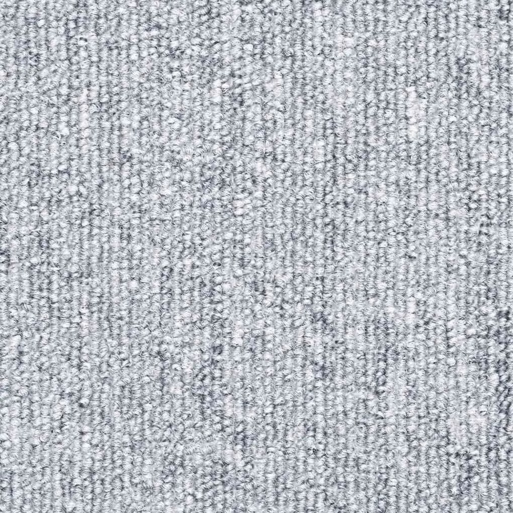 Schodové rohože 10 ks 56 x 17 x 3 cm světle šedé, půlkulaté 149741