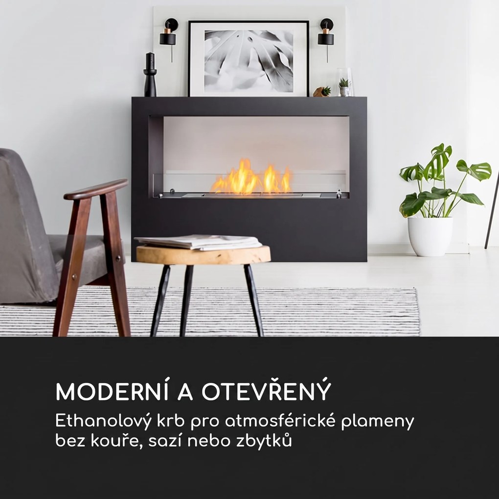 Blumfeldt Fiamme Scoppi, etanolový krb, nerezový hořák, 3 litry, doba hoření 5-6 h