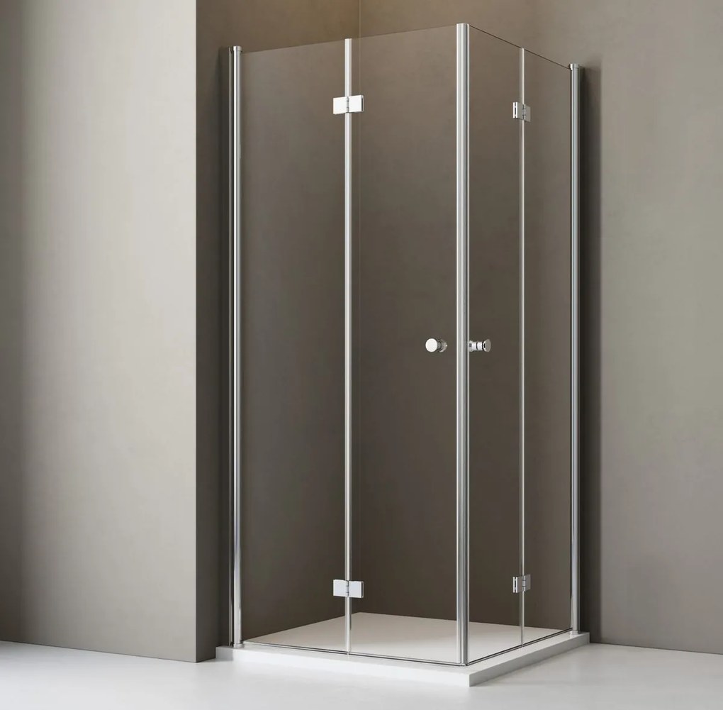 BAUHAUS Sprchový kout rohový Bifold, 90 × 90 × 190 cm, 5 mm, čiré