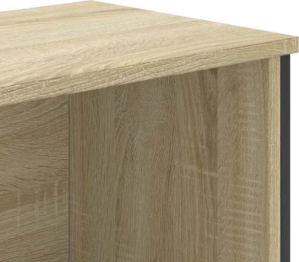 Knihovna dub sonoma 80 x 31 x 169 cm kompozitní dřevo 3295313