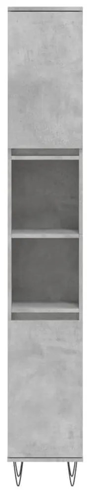 Petromila Koupelnová skříňka betonově šedá 30x30x190 cm kompozitní dřevo