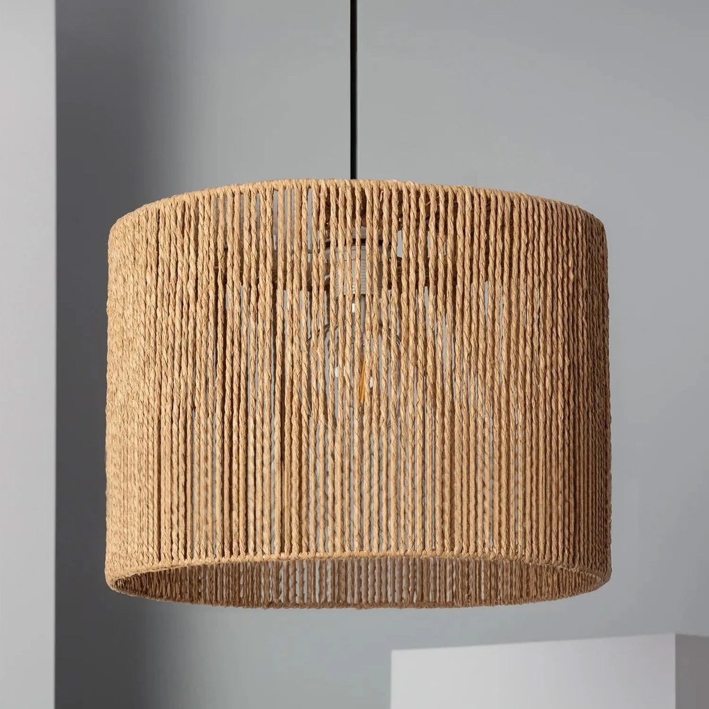 Toolight BOHO, stropní svítidlo o průměru 40cm 1xE27 APP1325-1CP, černá-hnědá, OSW-02412