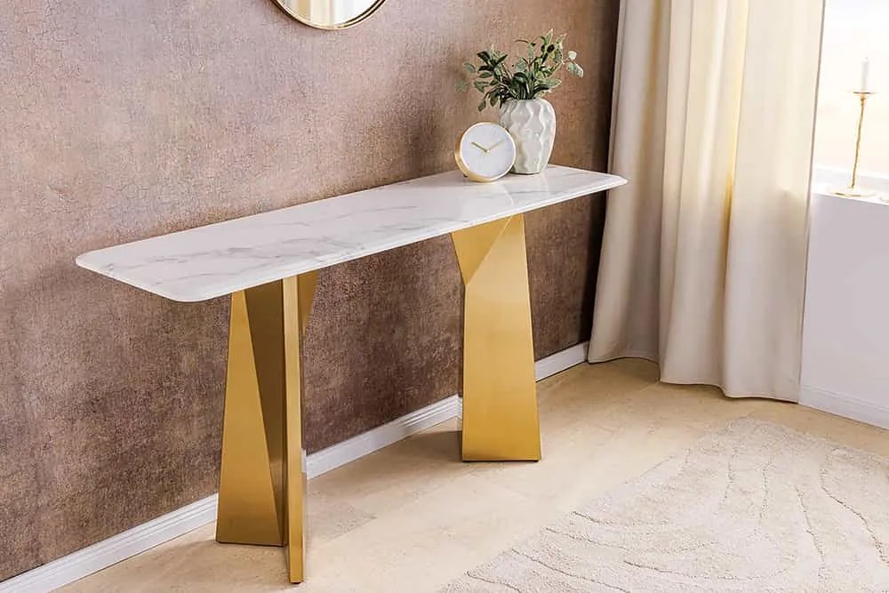 Designová konzole Napayshni 140 cm bílá