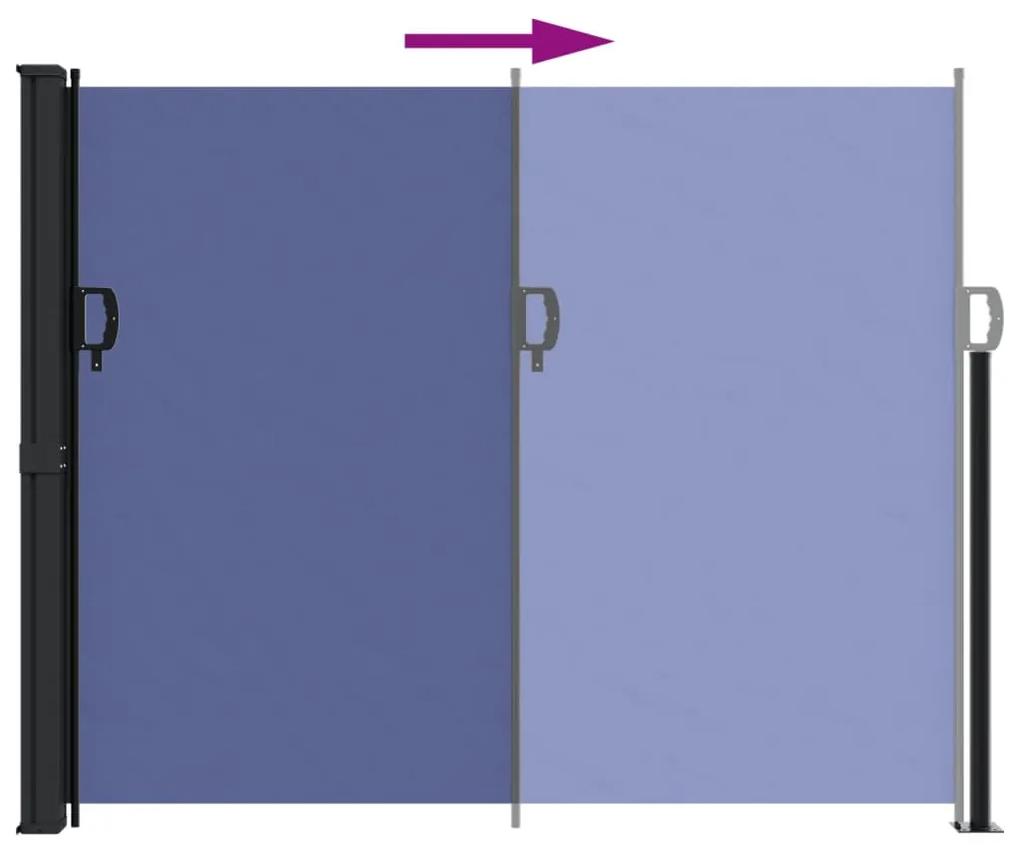 Zatahovací boční markýza modrá 160 x 600 cm,  4004521