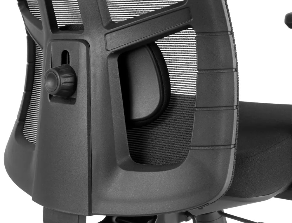 Ergonomická kancelářská židle ERGODO ELVON - černá síťovina / nosnost 150 kg