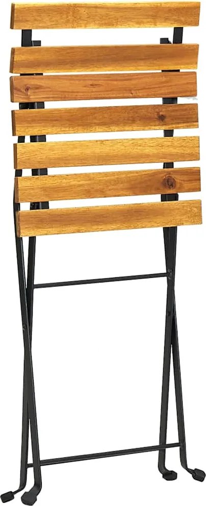 3dílný skládací bistro set masivní akáciové dřevo 313157