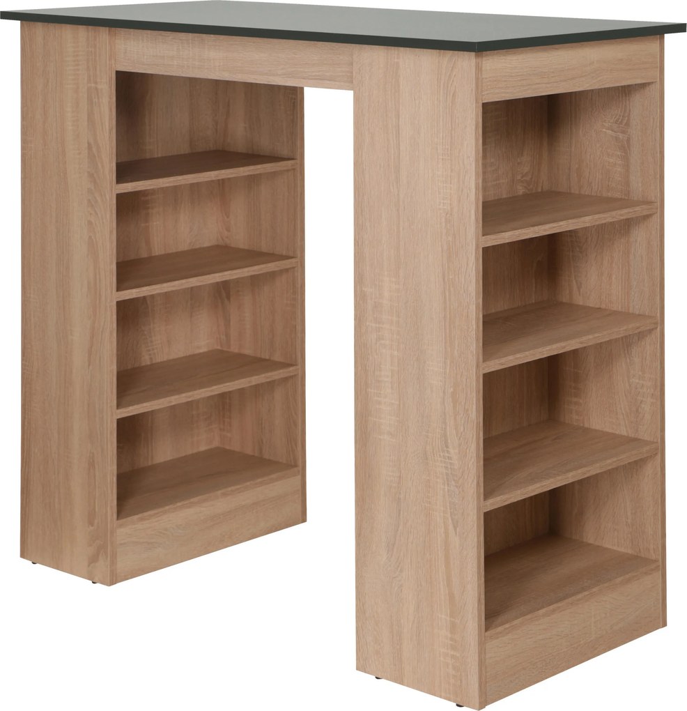 XXXLutz BAROVÝ STŮL, šedá, barvy dubu, 103/50/115 cm Respekta - Online Only kuchyňské skříňky - 001899043302