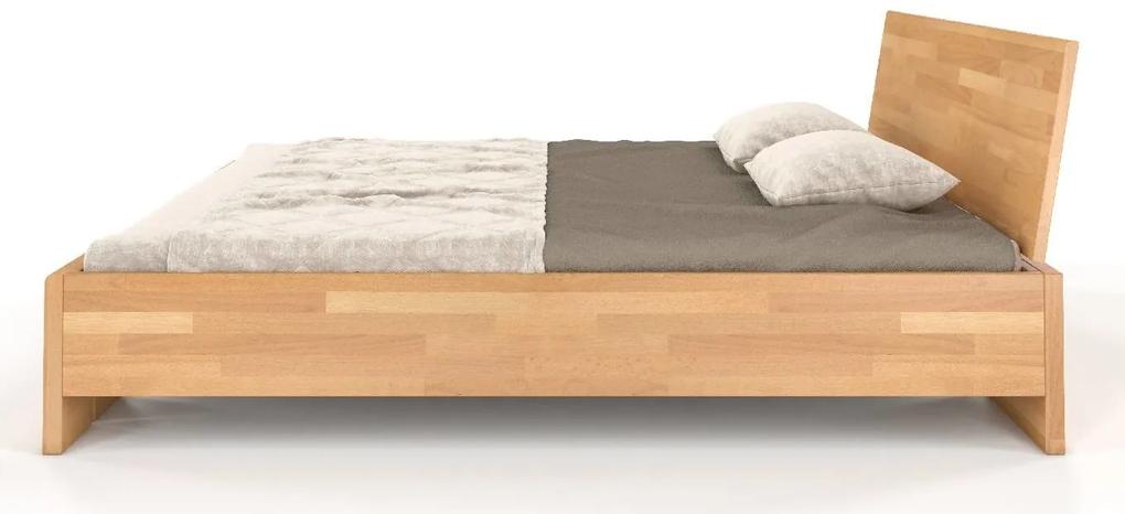 Buková postel Vestre - zvýšená   , Buk přírodní, 120x200 cm
