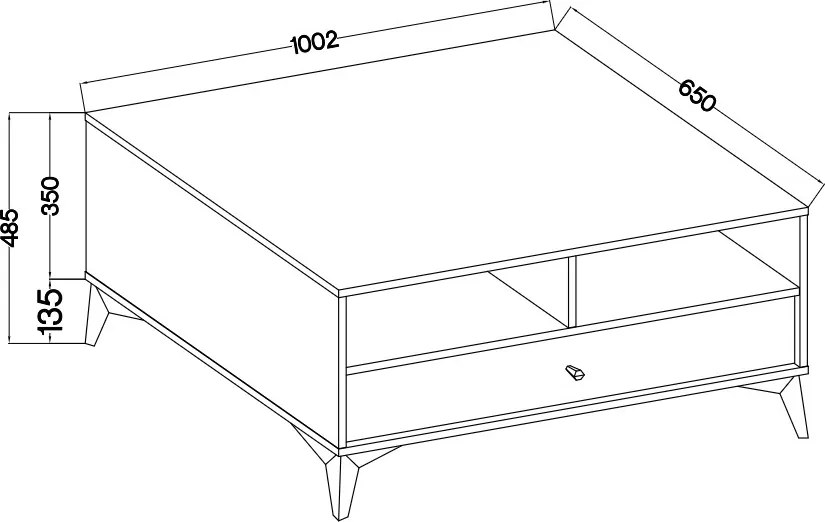 FALCO Konferenční stolek Tomila 201/1 Odstín: Černý grafit