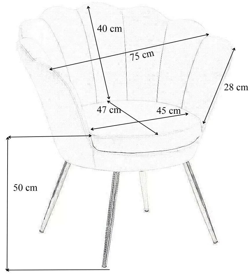 LuxuryForm DESIGN Křeslo FREY VELUR se stříbrnými nohami - zelené