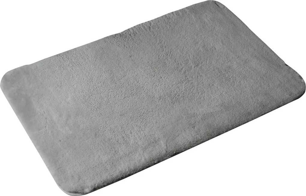 Gedy Gedy, FUZZY koupelnová předložka, 50x80 cm, 100% polyester, protiskluz, šedá, 96FY508008