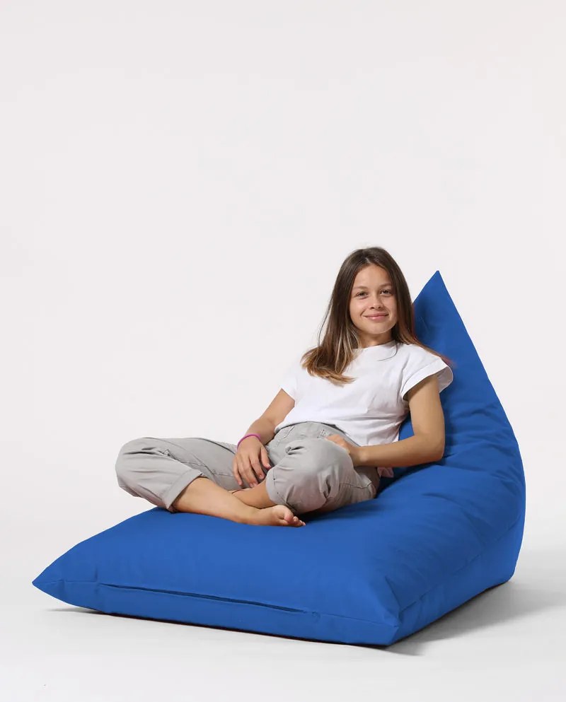 Atelier del Sofa Zahradní sedací vak Pyramid Big Bed Pouf - Blue, Modrá