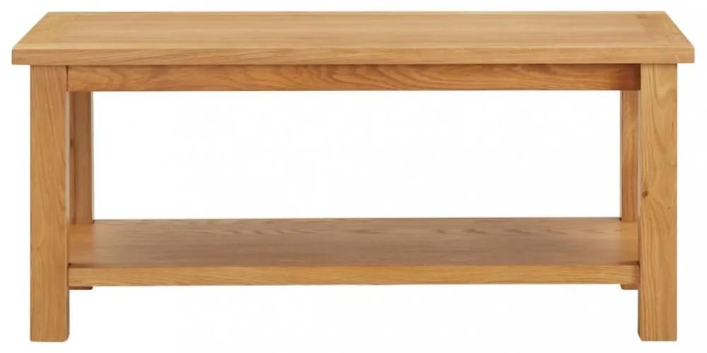 Konferenční stolek masivní dubové dřevo Dekorhome 90x45x40 cm