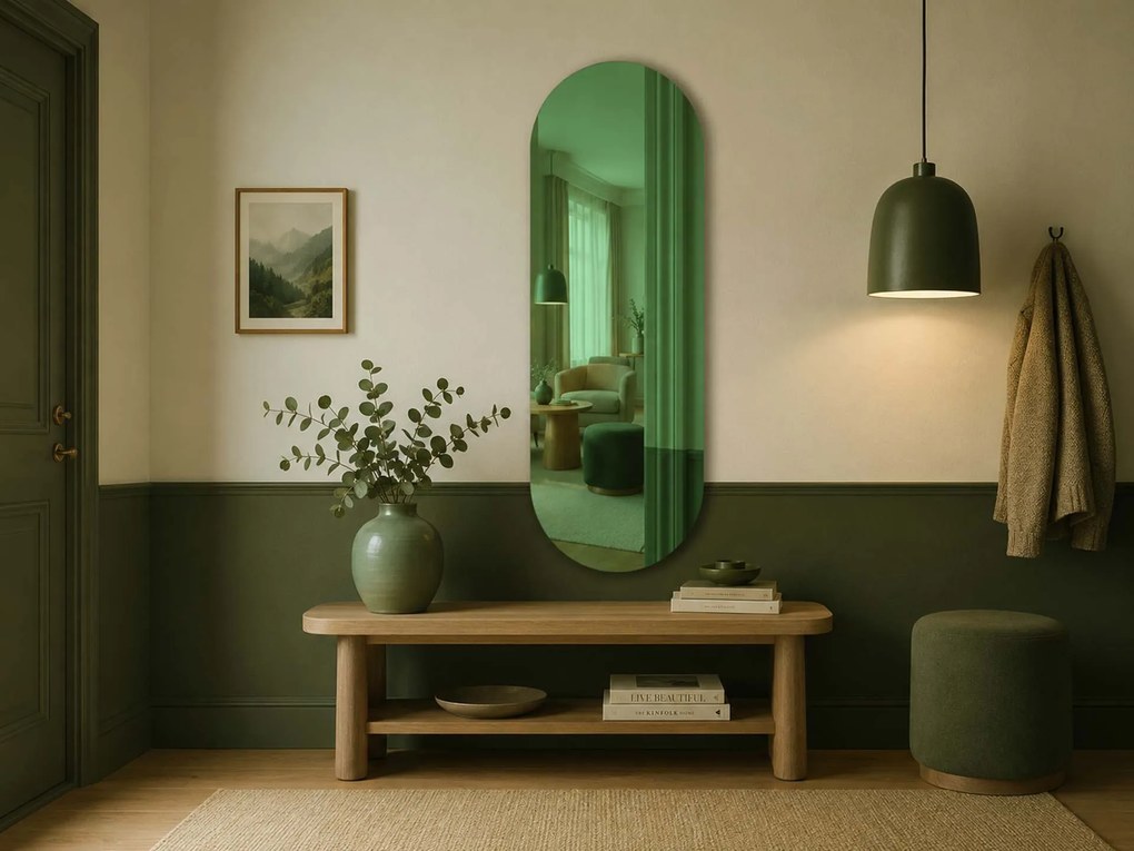 Zelené zrcadlo Base B40 25×60