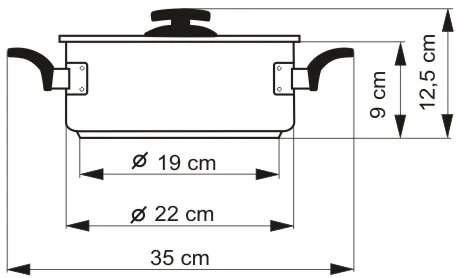 KOLIMAX - české nerezové nádobí Rendlík s poklicí KOLIMAX COMFORT GREEN 22 cm, 3,0 l
