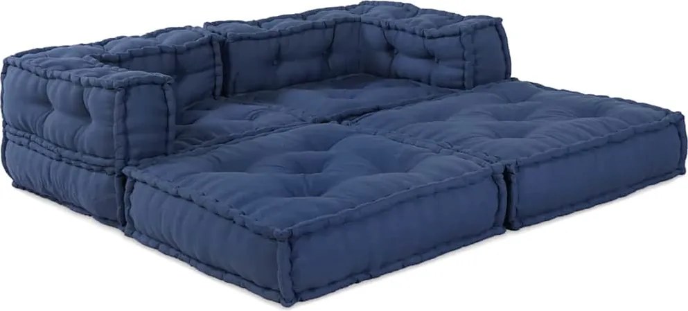 Modulová pohovka 2 ks Textil Indigo 140 x 70 x 56 cm 3315086