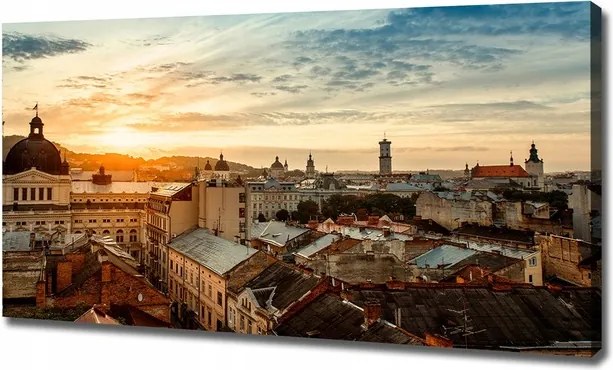 Foto Obraz Na Plátně Canvas Východ slunce Lvov 120x60 cm
