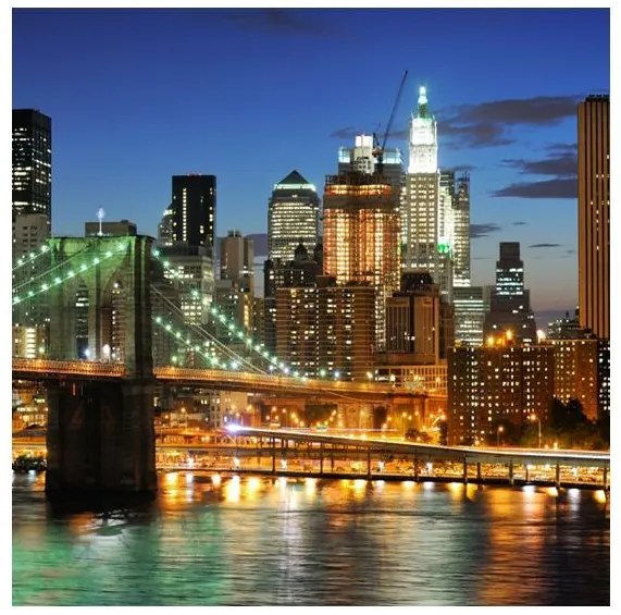 Obraz mostu s New Yorkem  (40x40 cm), 40 dalších rozměrů