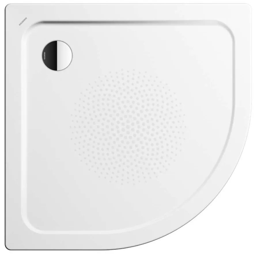 Kaldewei Ambiente - Čtvrtkruhová sprchová vanička Arrondo 872-1, 100x100 cm, antislip, bez polystyrénového nosiče, bílá 460230000001
